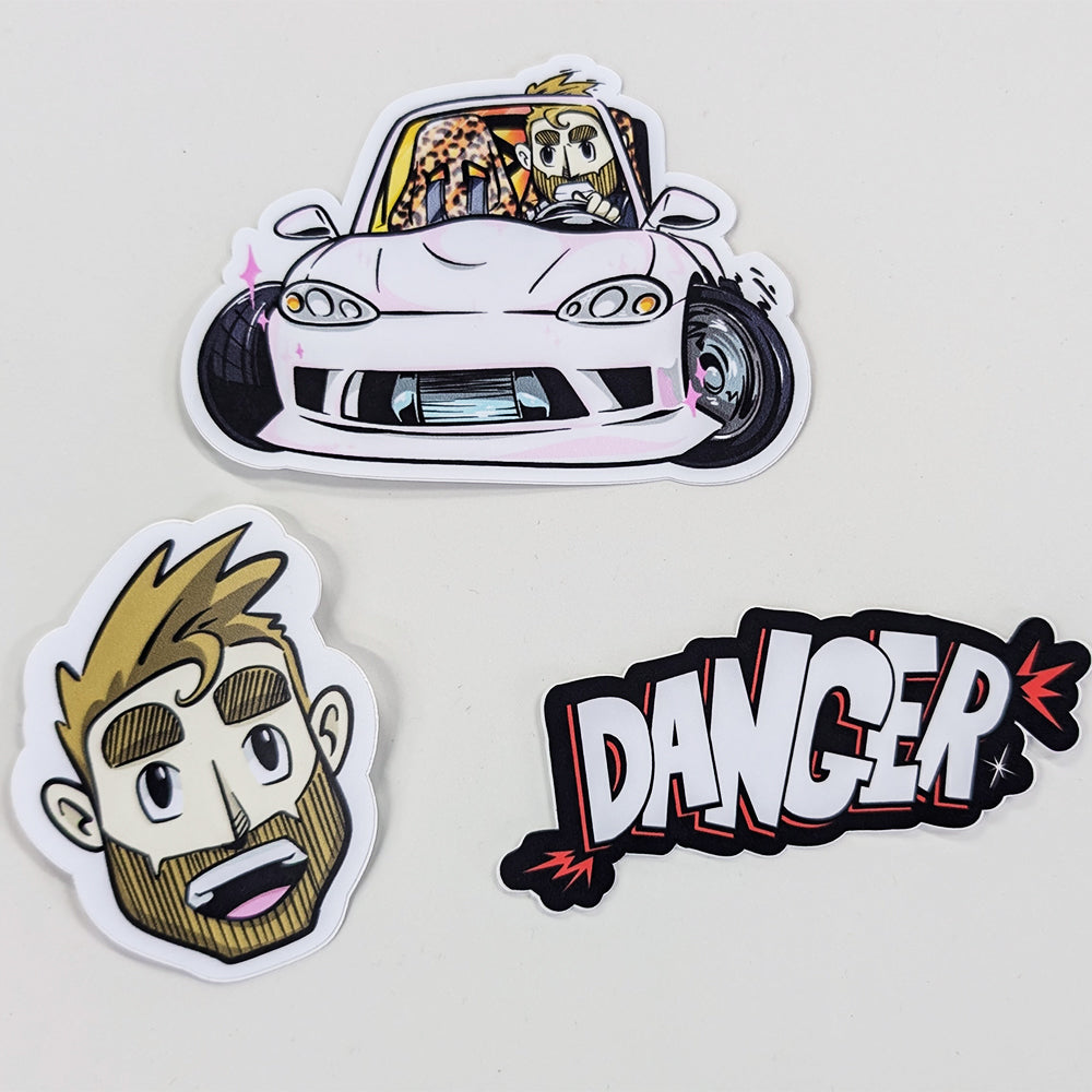 3-Sticker Pack – Mad Decent Racing